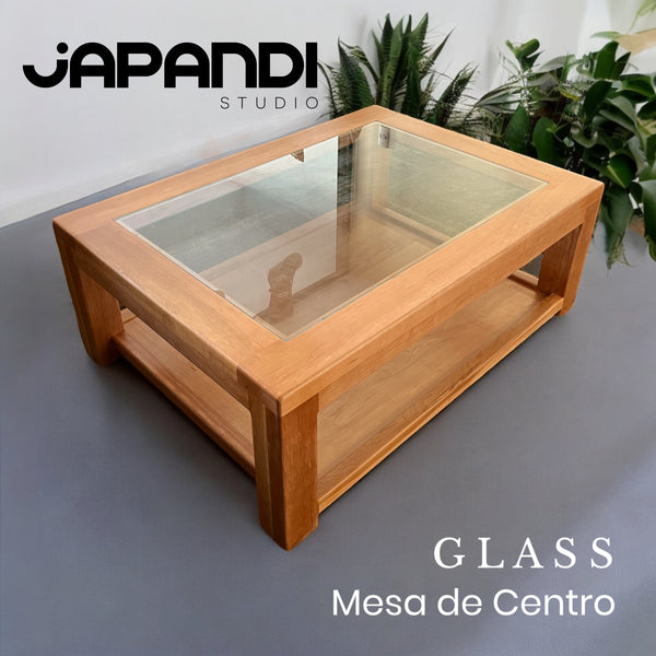 Mesa de Centro Glass - Japandi Studio