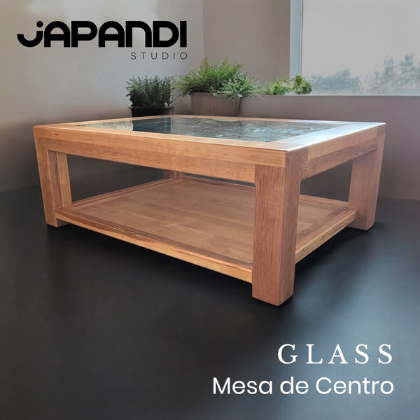 Mesa de Centro Glass - Japandi Studio